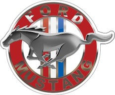 Ford Mustang Shaped Embossed Metal Signs – ManCave Store