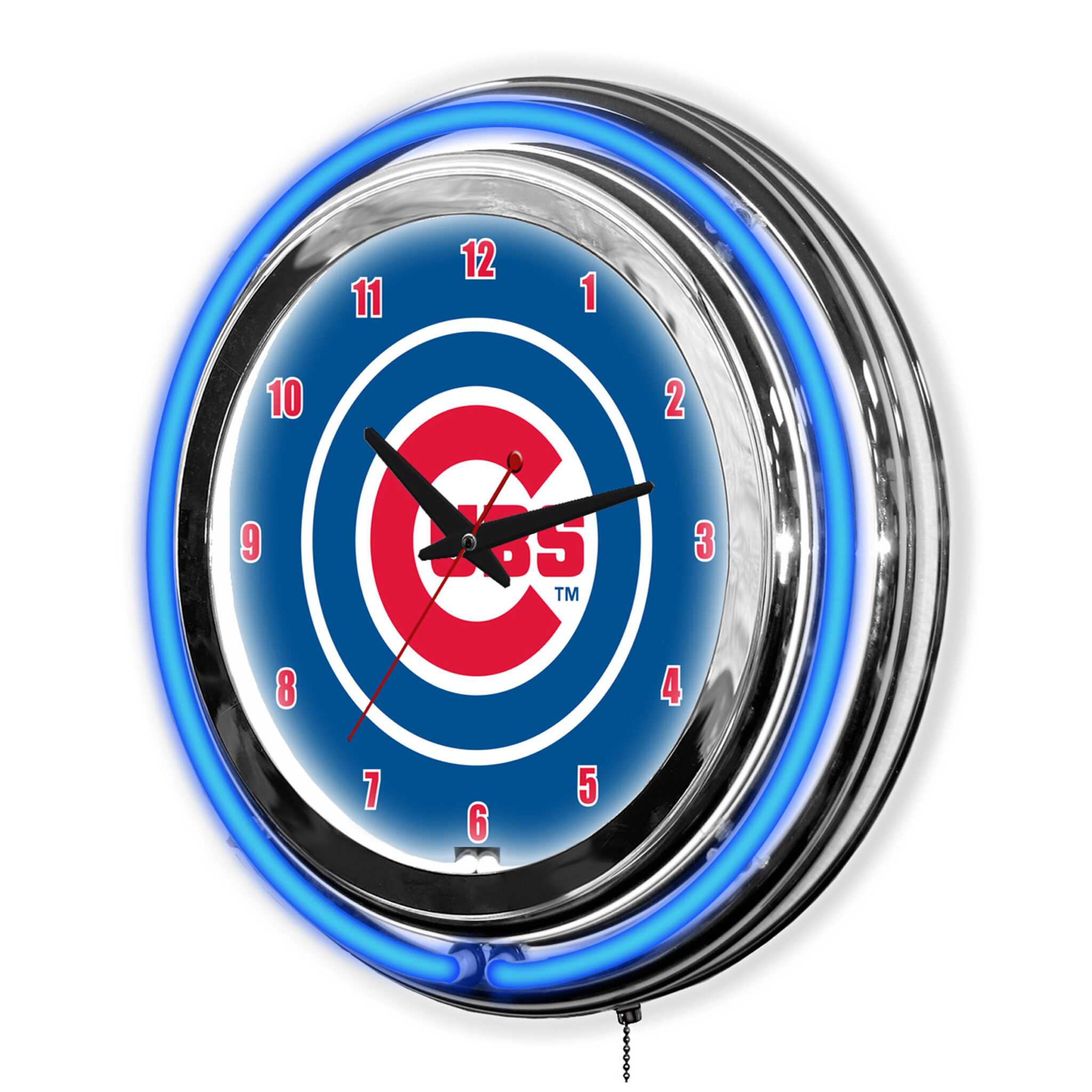 Chicago Cubs 14" Neon Clock - Mymancave Store
