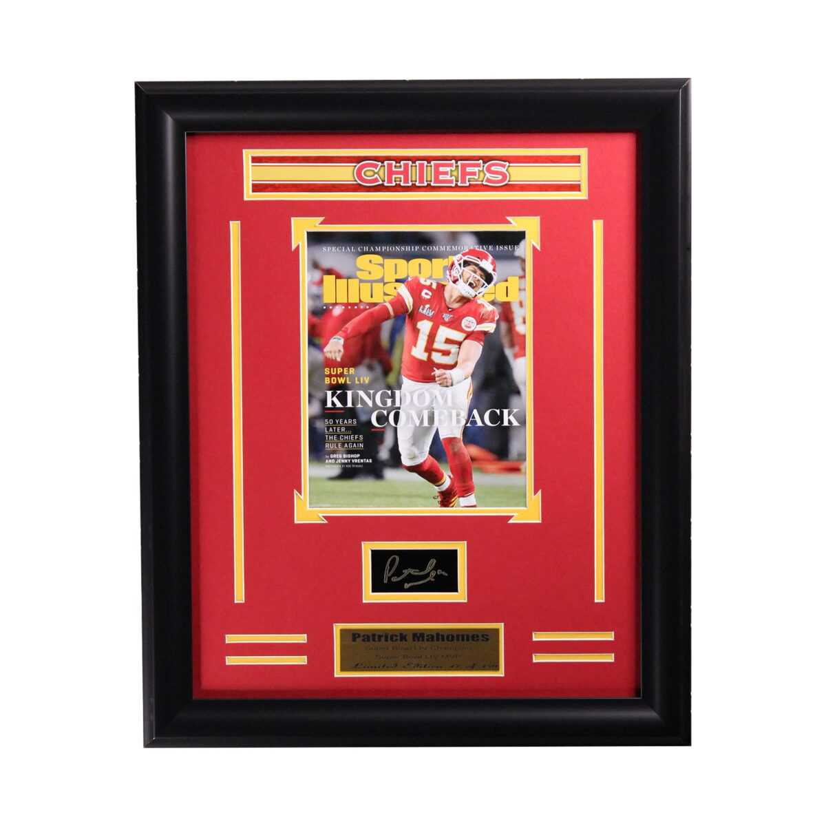 Patrick Mahomes Engraved Signature Frame - Mymancave Store