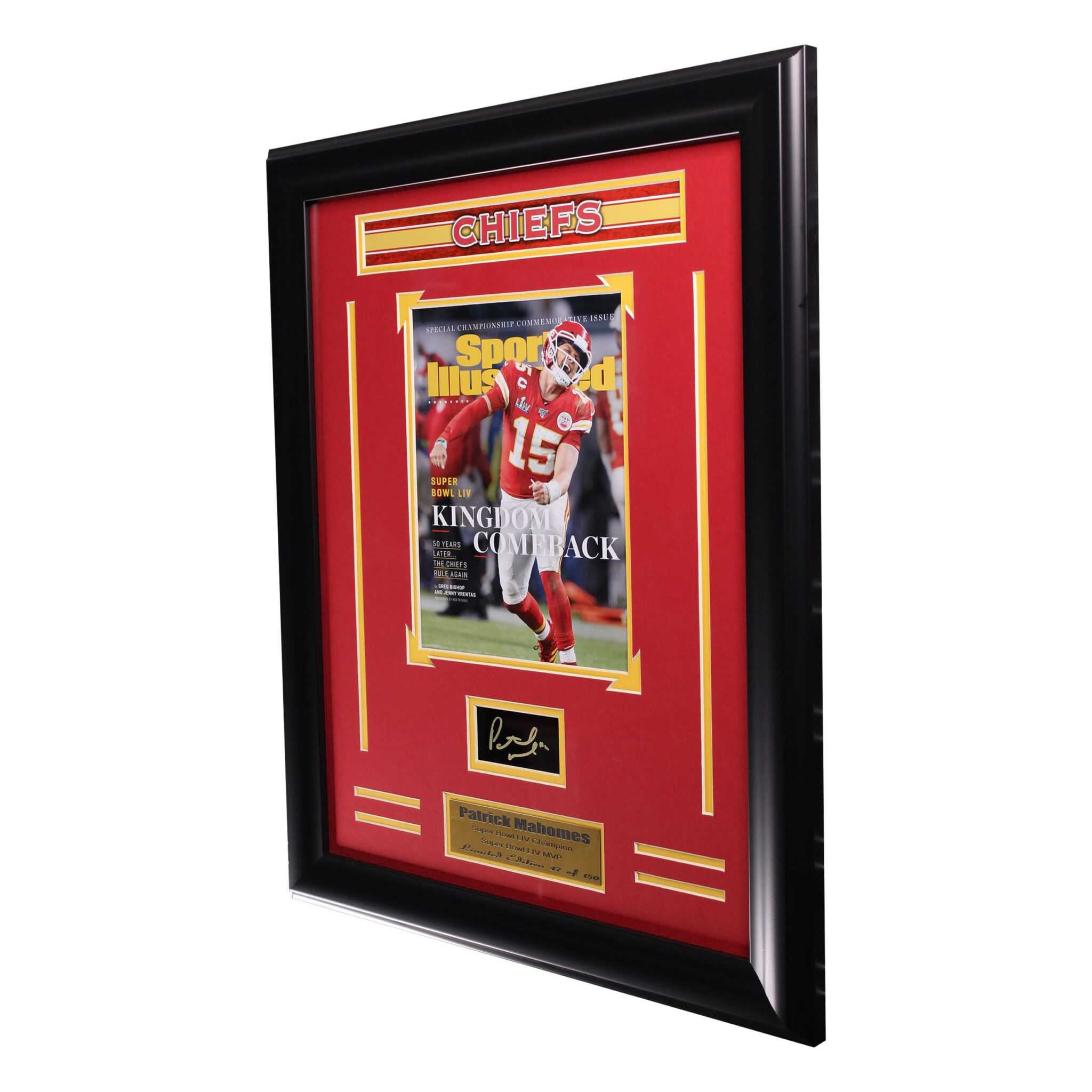 Patrick Mahomes Engraved Signature Frame - Mymancave Store