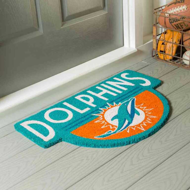 Miami Dolphins Shaped Coir Mats - Mymancave Store