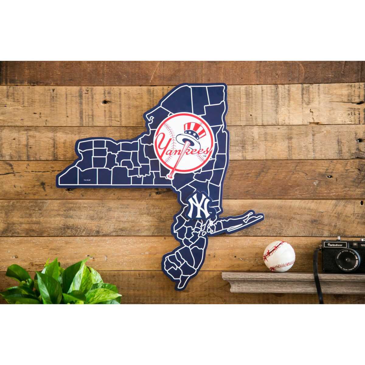 New York Yankees State Shape Wall Decor - Mymancave Store