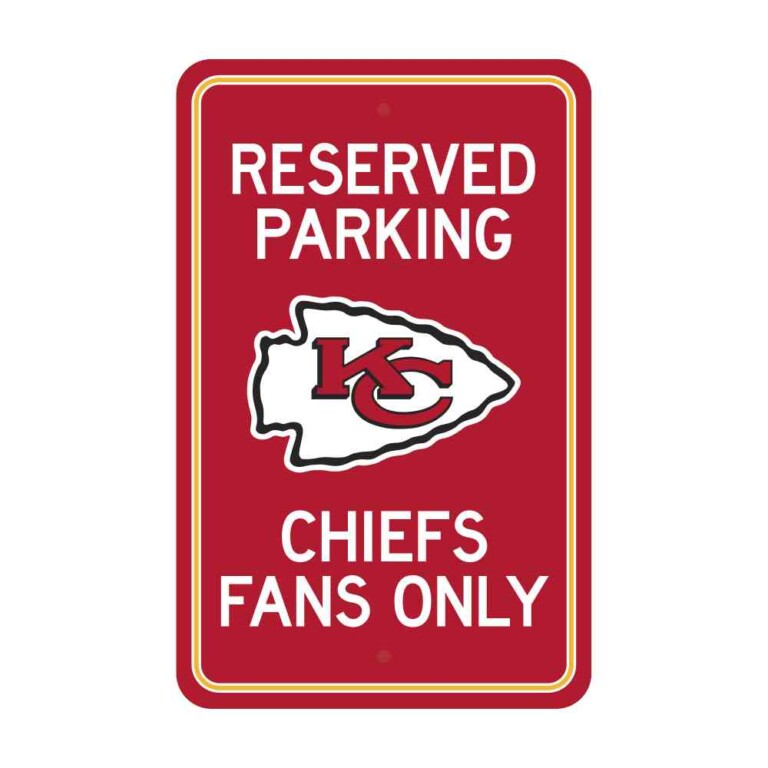 Kansas City Chiefs Parking Sign - Mymancave Store