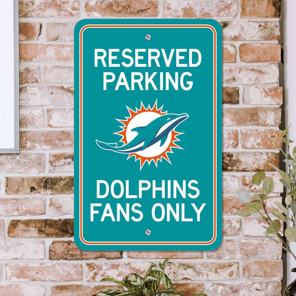 Miami Dolphins Parking Sign - Mymancave Store