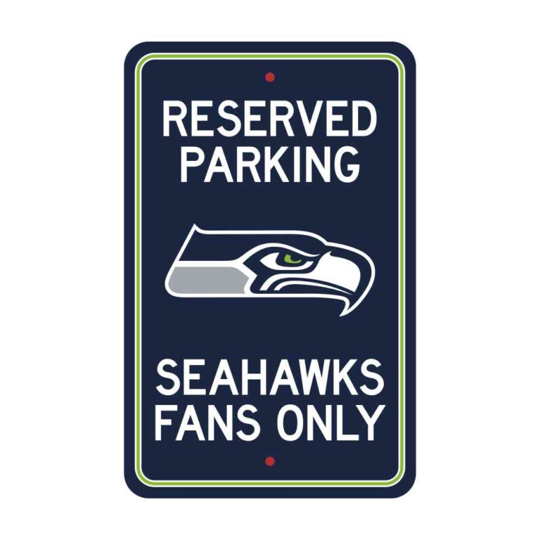 Seattle Seahawks Parking Sign - Mymancave Store