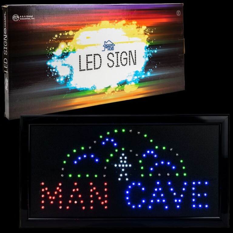 Mancave with Person LED Sign - Mymancave Store