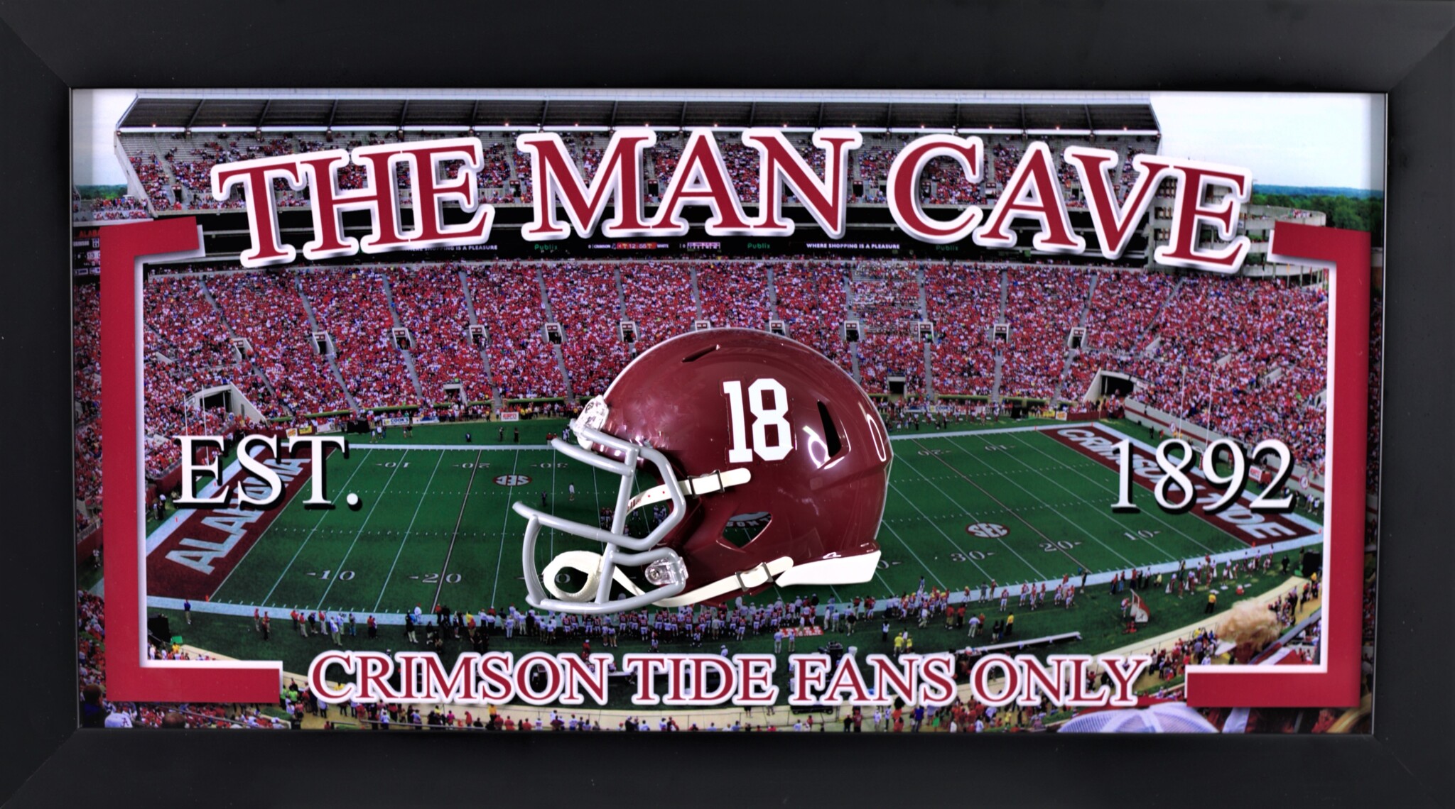 Alabama Crimson Tide Helmet Frame - Mymancave Store