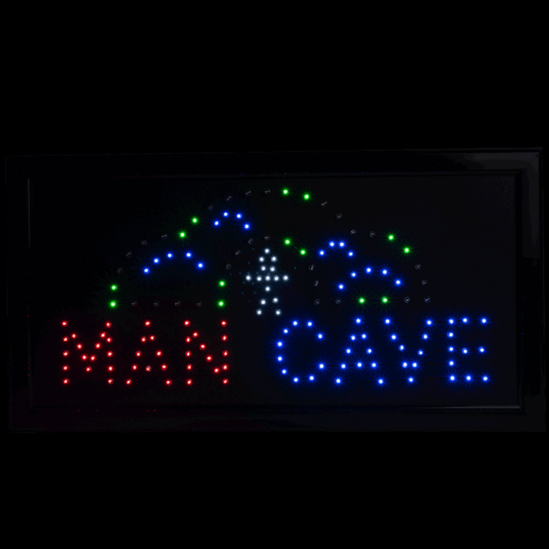 LED Man Cave with Person Neon Sign - Mymancave Store
