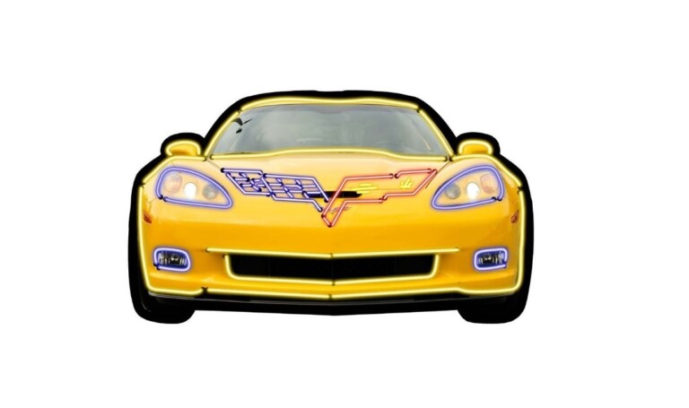 CORVETTE LENTICULAR SIGN 3D EFFECT - Mymancave Store